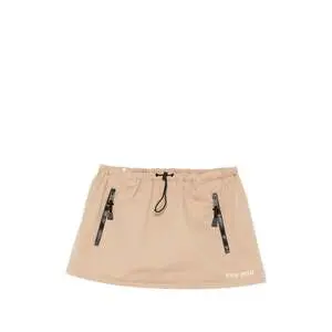 Miu Miu A-line Skirt With Drawstring Waist
