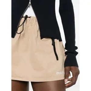 Miu Miu A-line Skirt With Drawstring Waist