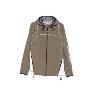 Balenciaga Sport Jacket With Logo Print - Gray