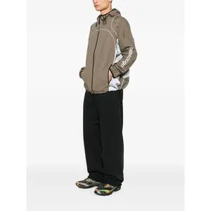 Balenciaga Sport Jacket With Logo Print - Gray