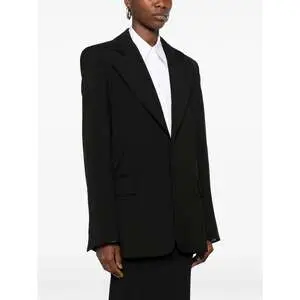 Sportmax Virgin Wool Single-breasted Blazer