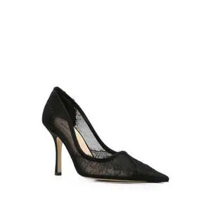 Mach & Mach Lace Pointed Toe High Heel Pumps