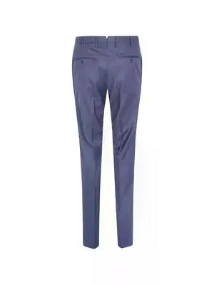 Incotex Pressed-crease Wool Tailored Trousers