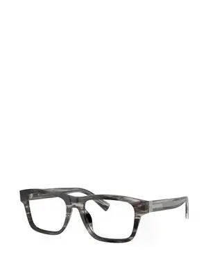 Dolce & Gabbana Chevron-patterned Rectangle-frame Glasses