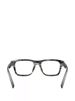 Dolce & Gabbana Chevron-patterned Rectangle-frame Glasses