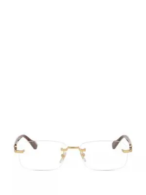 Gucci Rimless Square-frame Glasses