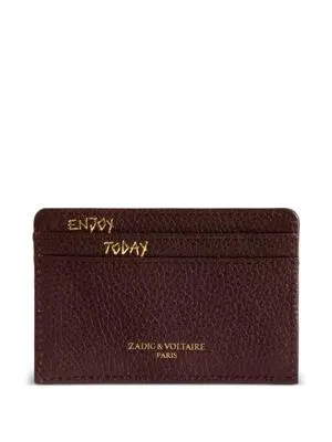 Zadig&Voltaire Zv Pass Grained Leather Cardholder - Brown