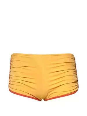 Christopher Esber Oasis Ruched Bikini Shorts - Orange