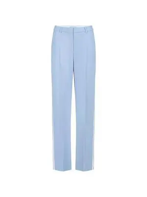 Iceberg Tailored Trousers With Side Stripe Detail - Blue