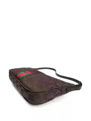 Gucci Small Lunetta Shoulder Bag - Brown