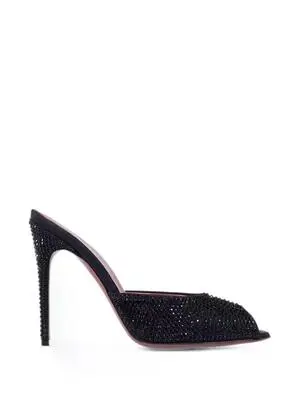 Paris Texas Vera Embellished Sandals - Black