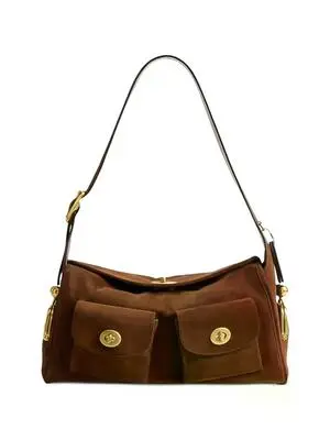 COACH Turnlock Haversack Shoulder Bag - Brown