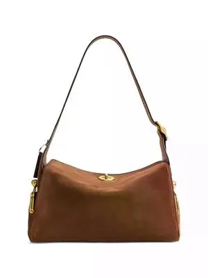 COACH Turnlock Haversack Shoulder Bag - Brown