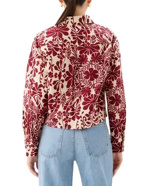 Fifteen Twenty Lena Button-up Floral Cotton Shirt