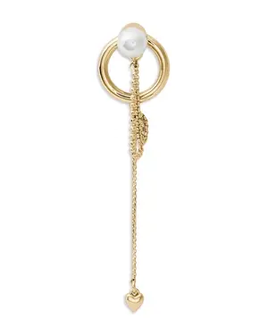 Kate Spade New York Imitation Pearl & Chain Drop Earrings