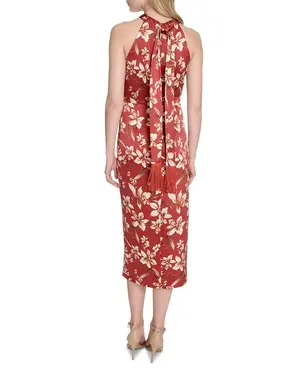 Eliza J Floral Print Midi Dress