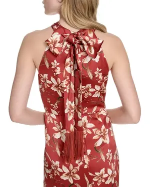 Eliza J Floral Print Midi Dress