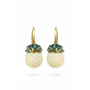 SUNSET MAGIC STUDIO Ananas Pineapple Dangle Earrings - Yellow