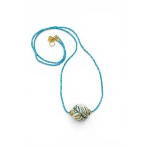 SUNSET MAGIC STUDIO Handpaint Detailed Pendant Necklace