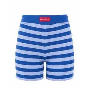 Mind Traveler Nuria Striped Cotton Shorts