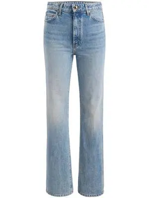 Khaite High-waisted Straight-leg 5-pocket Jeans