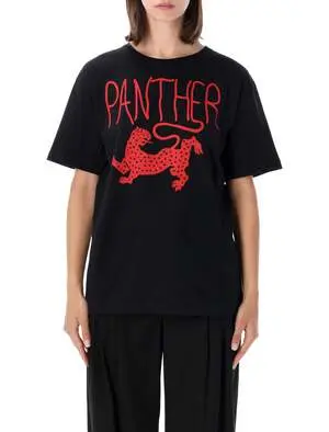 Valentino Garavani Oversized Panther Graphic Cotton T-shirt