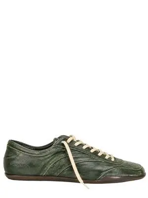 NAMACHEKO Calf Leather Lace-up Sneakers - Green