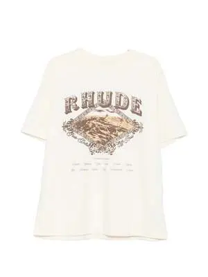 Rhude Crew Neck T-shirt With Front Print