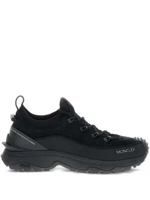 Moncler Nubuck Suede & Mesh Sneakers With Ortholite Insole And Carbon Fiber Sole - Nero