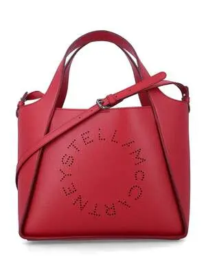 Stella McCartney Alter Mat Mini Tote Handbag With Detachable Pouch And Adjustable Shoulder Strap - Raspberry