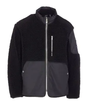 Moose Knuckles Panelled Zip-up Fleece Jacket