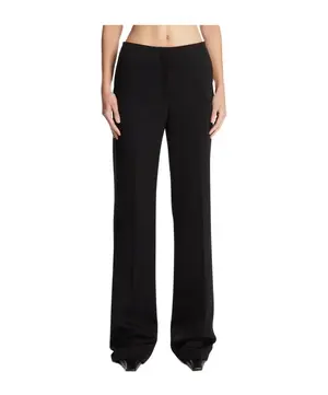 MUGLER Straight Leg Pants - Black