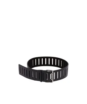 Alaïa Wide Cut Out Leather Belt - No
