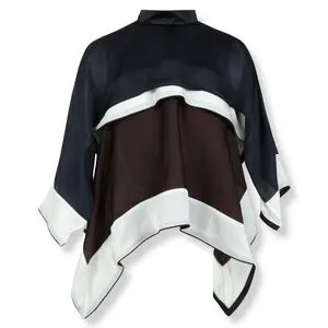 Sacai Draped Cape Effect Blouse