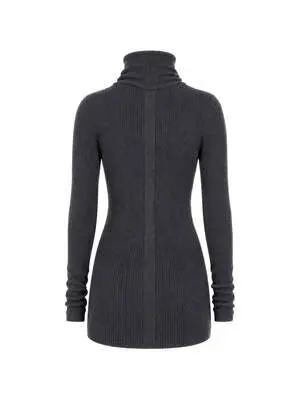 Rick Owens Ribbed Knit Turtle-neck Sweater - Multicolor