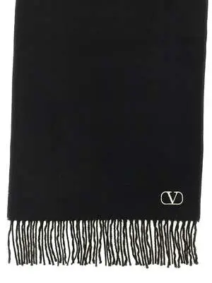 Valentino Garavani Cashmere Scarf With Fringes
