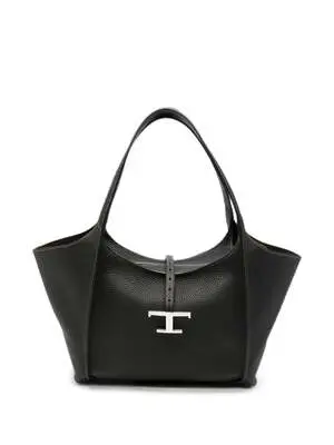 TOD'S T Timeless Small Leather Tote Bag