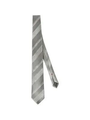 Brunello Cucinelli Striped Silk Neck Tie - Multicolor
