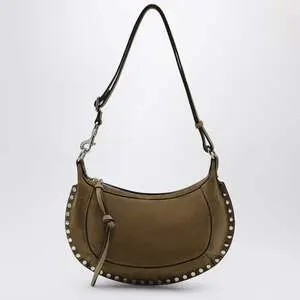 Isabel Marant Étoile Oskan Moon Shoulder Bag In Suede - Brown
