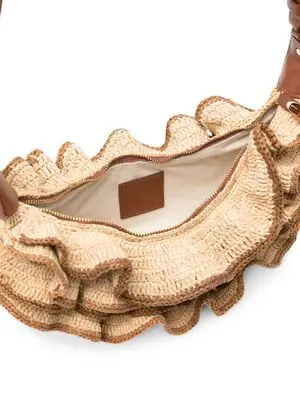 Zimmermann Goldentime Raffia Shoulder Bag - Multicolor