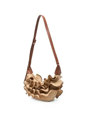 Zimmermann Goldentime Raffia Shoulder Bag - Multicolor
