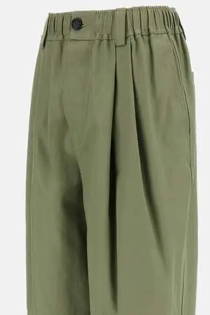 Marni Wide Leg Canvas Trousers - Multicolor