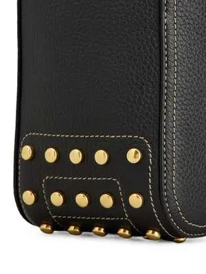 TOD'S Metal Dots Shoulder Bag In Leather Mini - Black