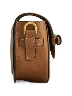 TOD'S T Timeless Mini Leather Shoulder Bag - Brown