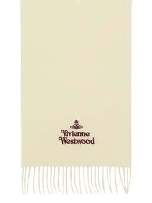 VIVIENNE WESTWOOD Embroidered Wool Scarf