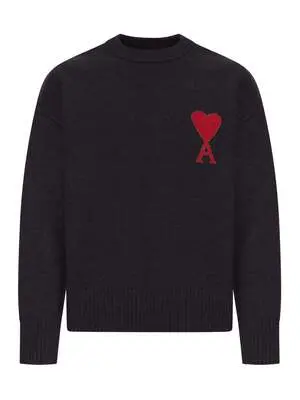 AMI Paris De Coeur Wool Sweater