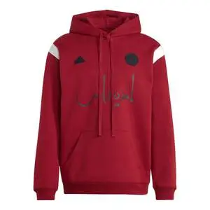 Adidas 32 Teams Oversized Overhead Hoodie - Red