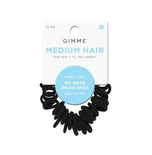 GIMME BEAUTY No Snag Braid Ends Hair Ties - No Color
