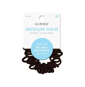 GIMME BEAUTY No Snag Braid Ends Hair Ties - No Color