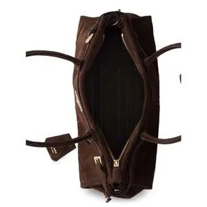 Prada Suede Shoulder Bag - Brown